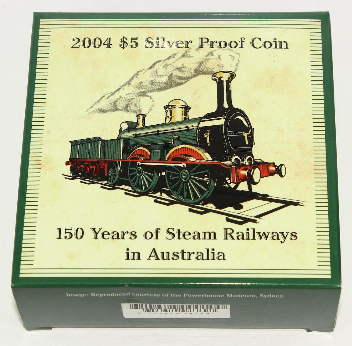 Lot - Australia 2004 '150 Years of Steam Railways in Australia' Silver ...